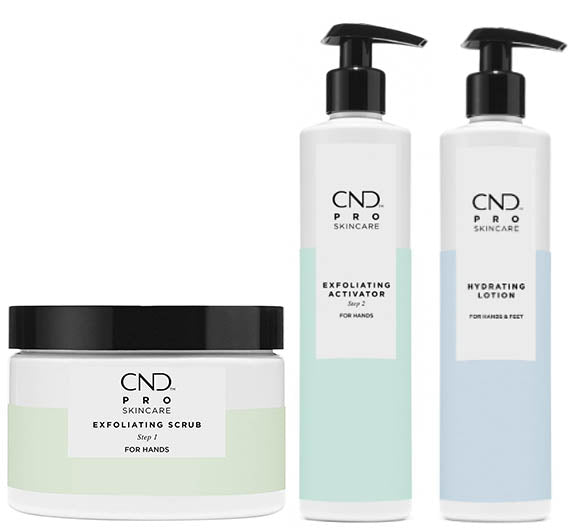 CND Pro Skincare for Hands Kit – Exfoliate, Hydrate & Smooth for Radia ...